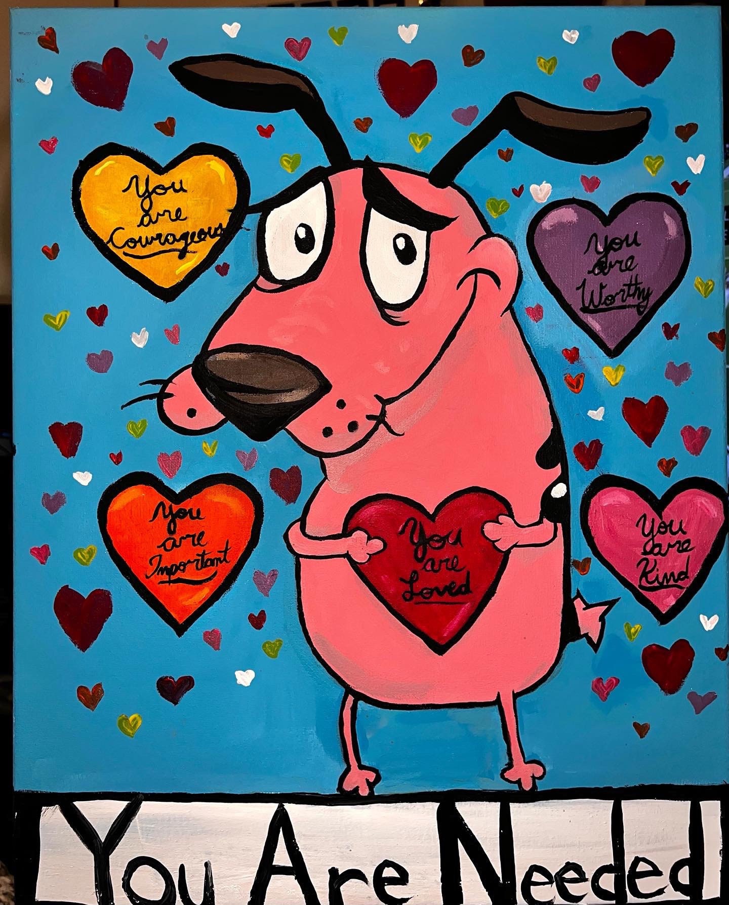 Courage, Gentle Reminders Painting - Etsy