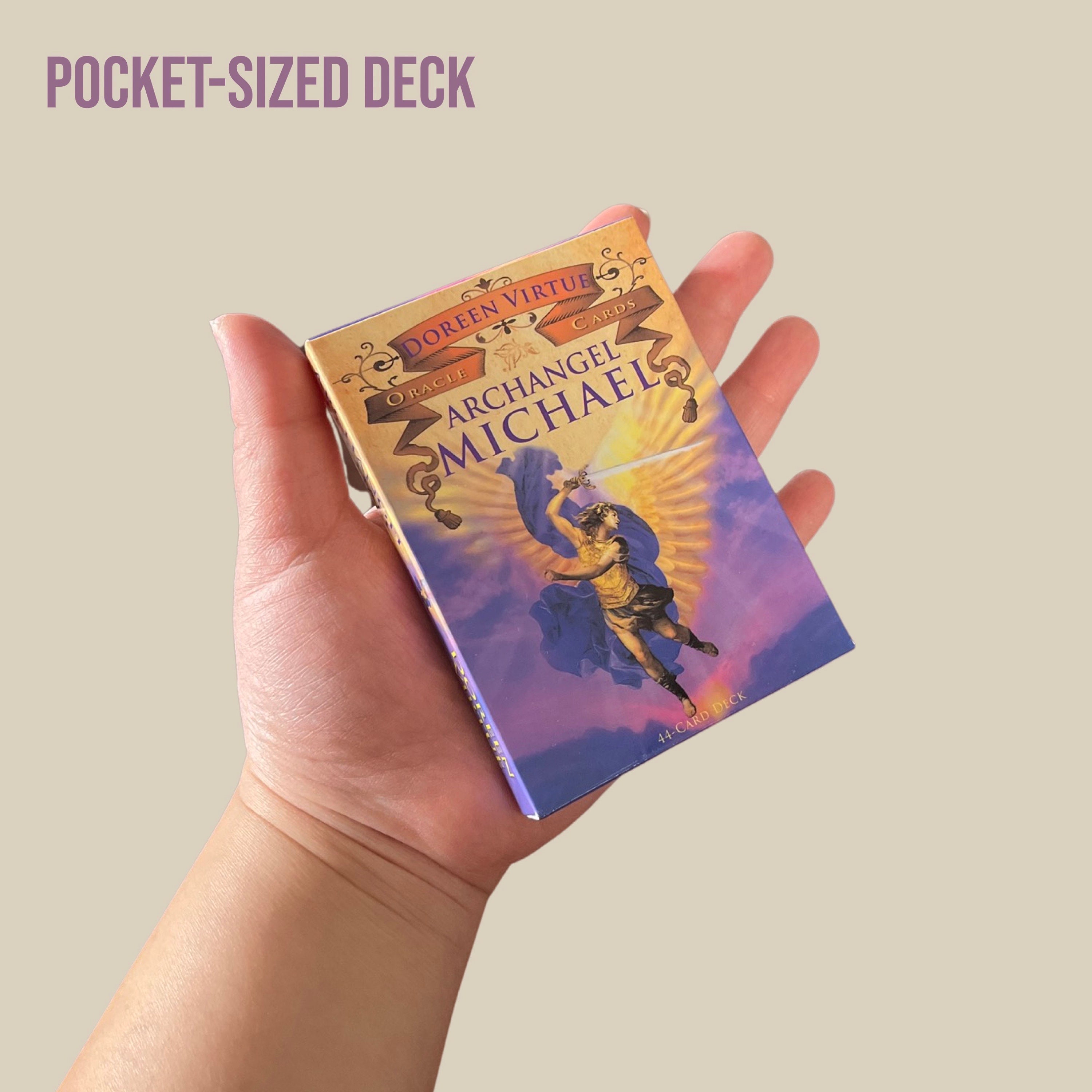 Archangel Michael Oracle Deck - Pocket Sized Deck, Angel Messages ...