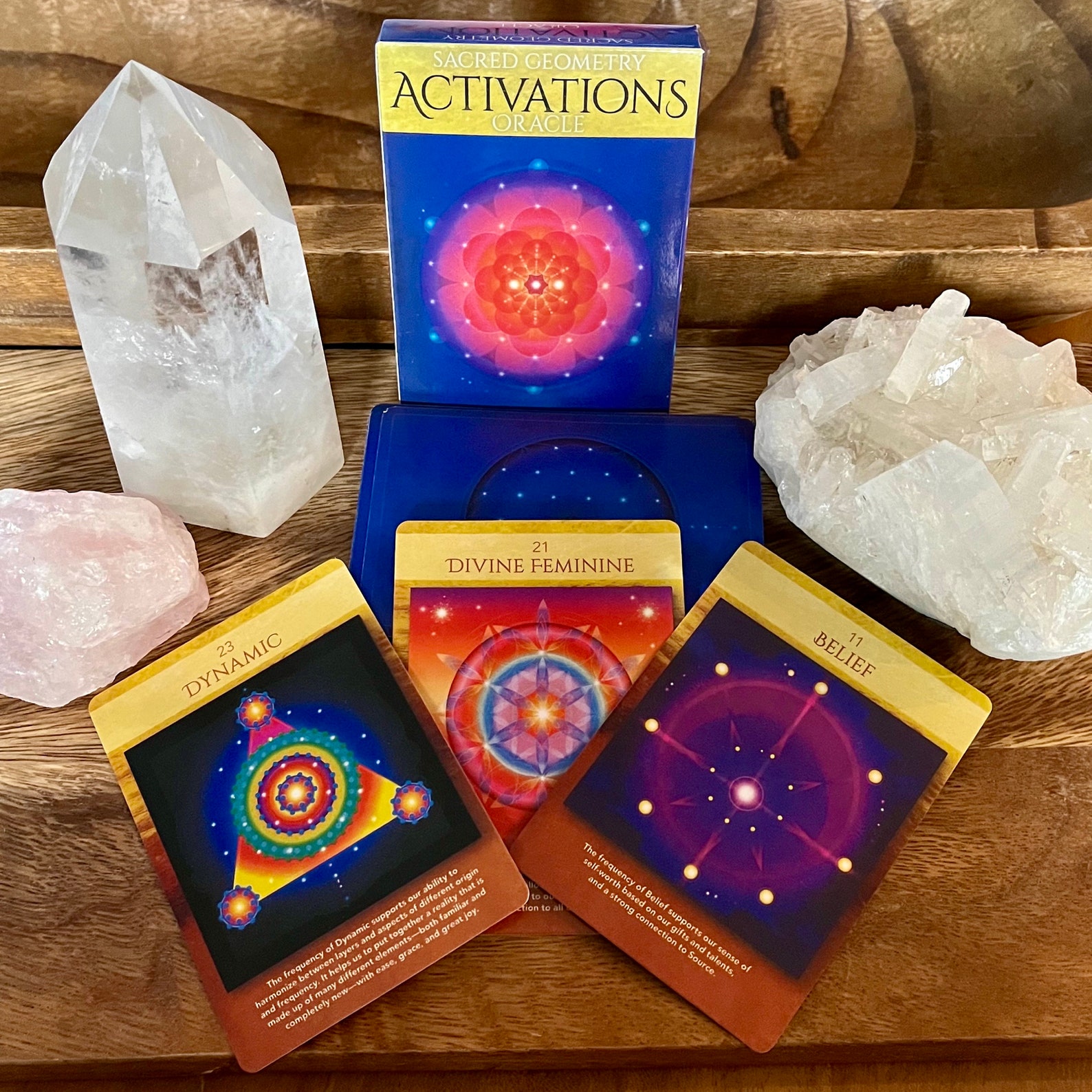 Sacred Geometry Activations Oracle Deck - Pocket Sized Deck, Divination ...