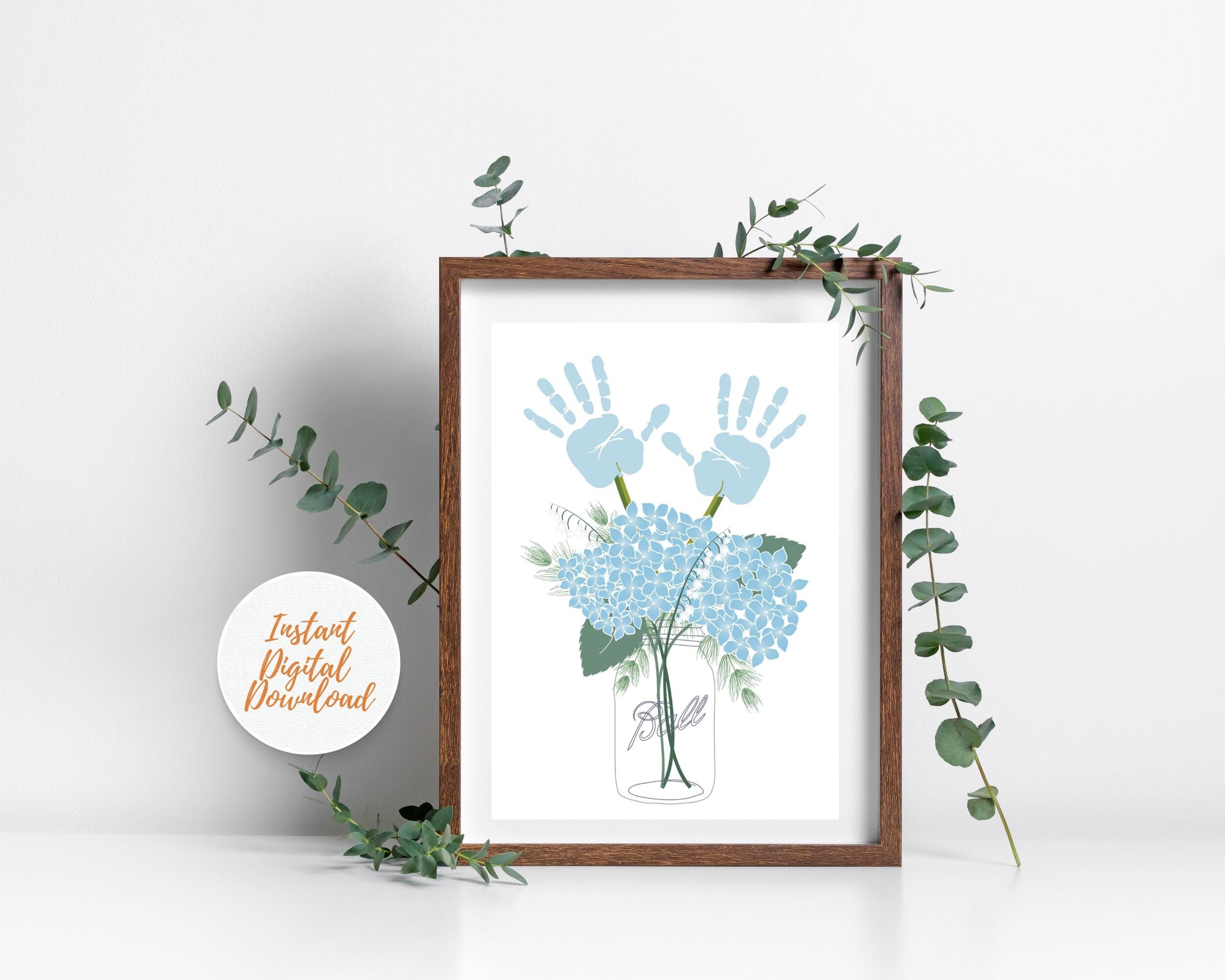 Handprint Art Craft for Kids DIY Hand Print Template Baby - Etsy
