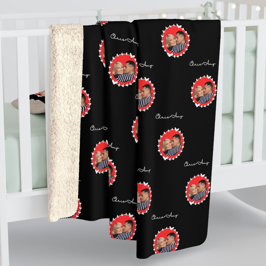 Customized Fleece Blanket With Face Custom Photo Gift, Blankets and ...