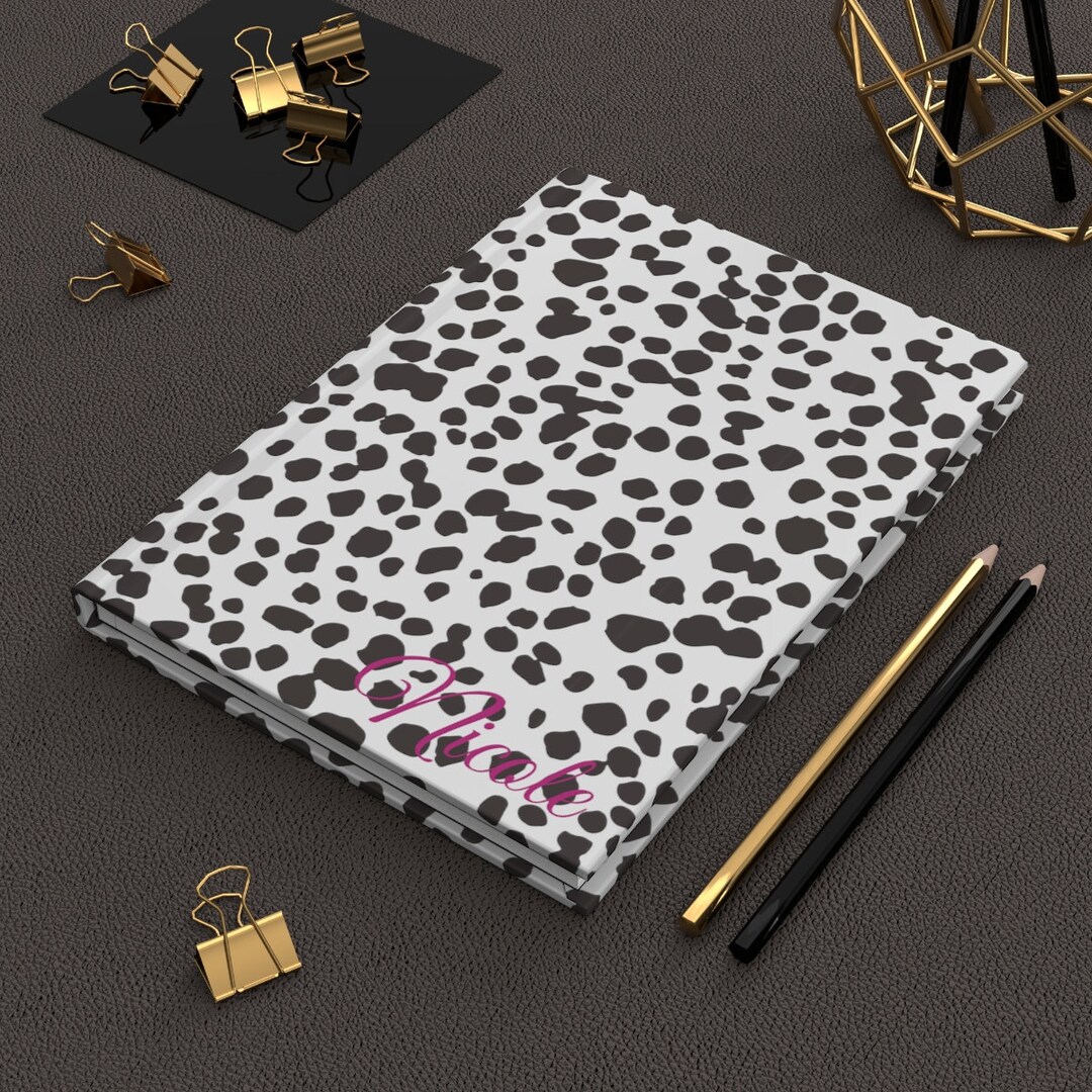 Personalized Hardcover Journal Cheetah Print Timeless Minimalist ...