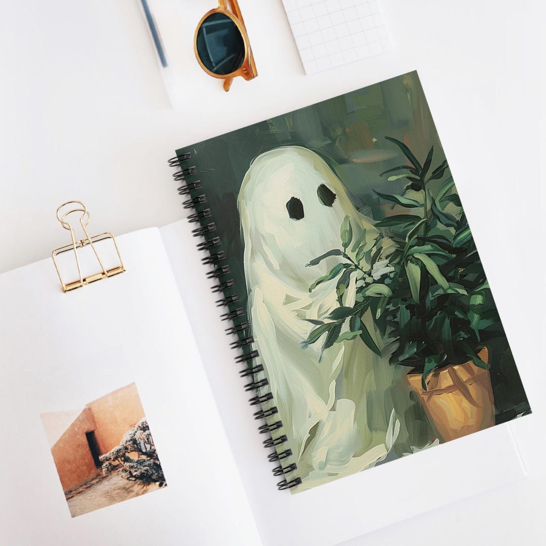 Spooky Ghost Notebook Halloween Decor Lovers Thank You Gift Teacher ...