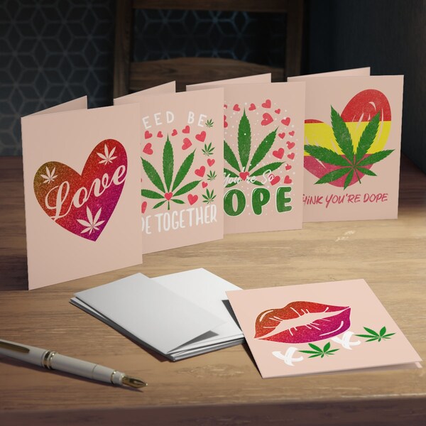 Weed Valentines Card - Etsy