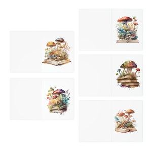 Mushroom Greeting Card Set for Nature Lovers, Greeting Cards for ...