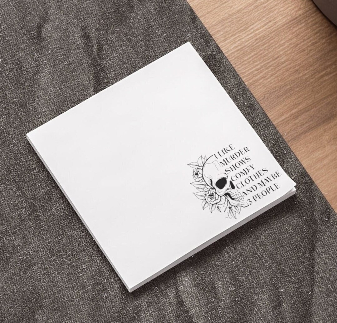 Skeleton Sticky Note, Skeleton Post-it Note Pads, Cute Sticky Notes ...