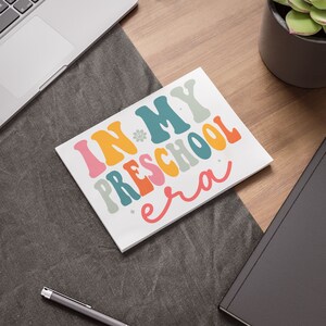 Preschool Era Cute Sticky Notes for Lunchbox First Day of School Gift ...