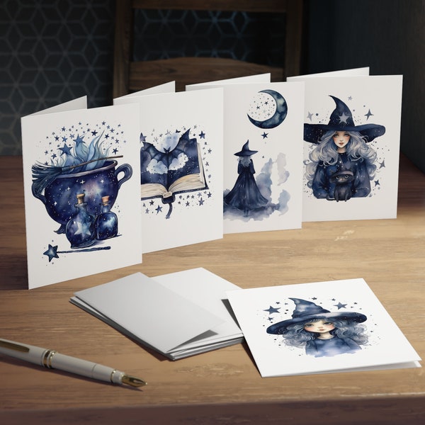Witch Halloween Card - Etsy