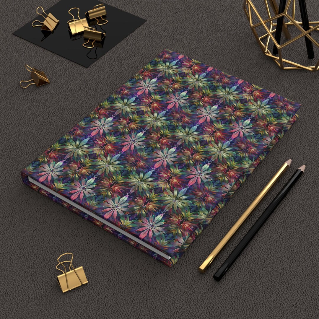 Weed Journal, Cannabis Hardcover Journal Notebook Gift for Writer, Gift ...