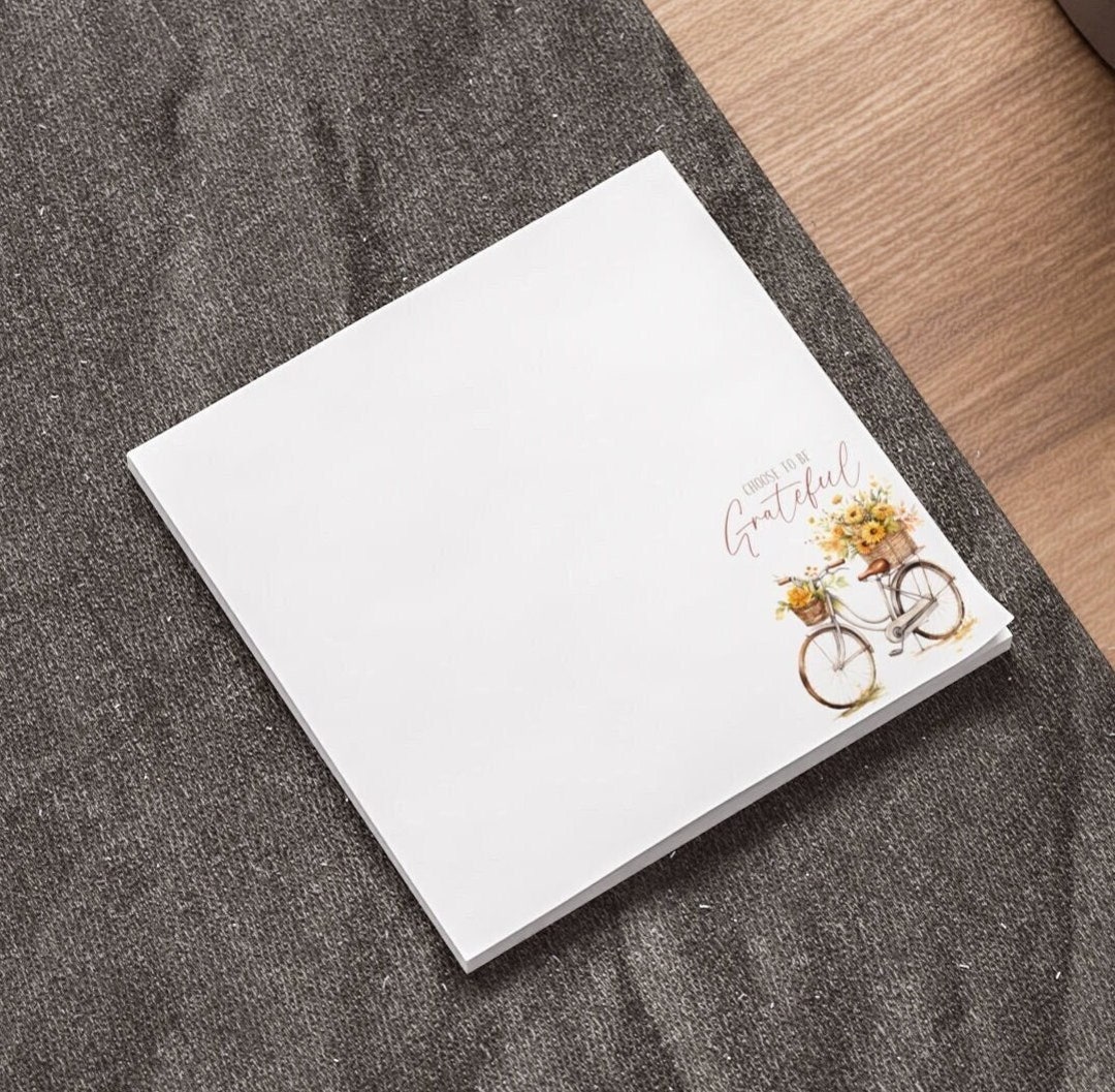 Autumn Sticky Note, Fall Post-it Note Pads, Choose to Be Grateful ...