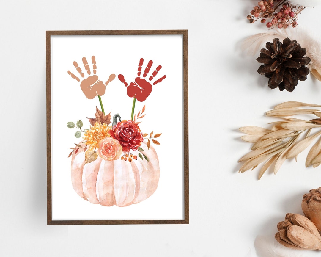 Fall Handprint Craft Printable for Toddlers, Gift From Kids Instant ...