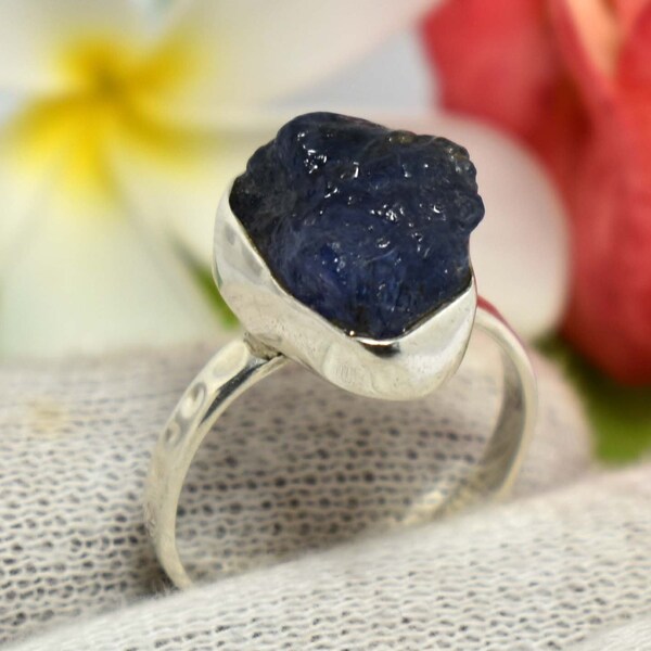 Rough Gemstone Ring - Etsy