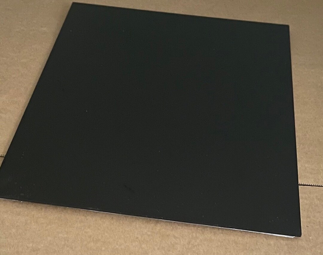 Black Acrylic Plexiglass Reflective Sheet 12” X 18” X 1/8” Opaque for ...