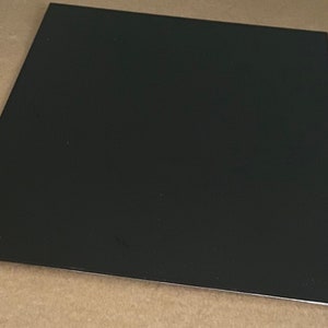 Black Acrylic Plexiglass Reflective Sheet 12” X 18” X 1/8” Opaque for ...