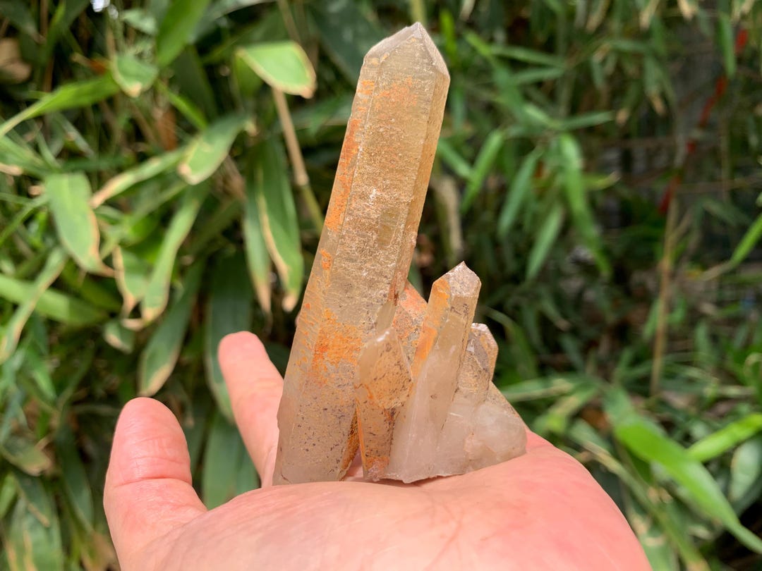 Natural Dream Raw Stone Crystal Column Ornament Feng Shui Ornament of ...
