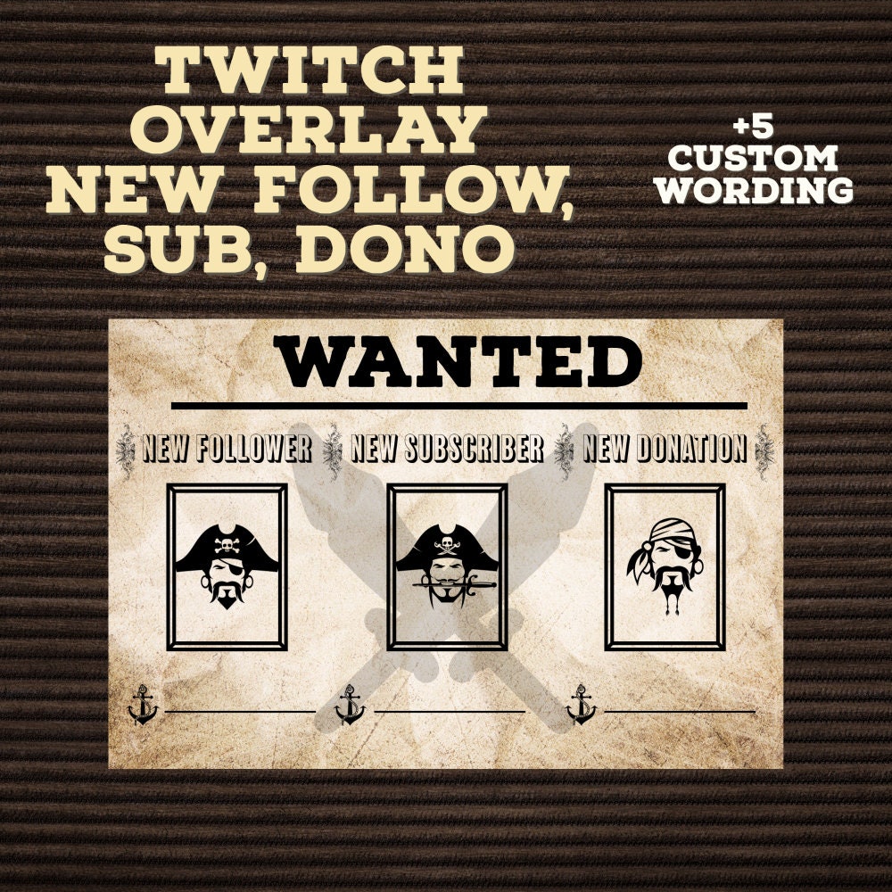 Pirate Themed Twitch Panels and Overlay - Etsy