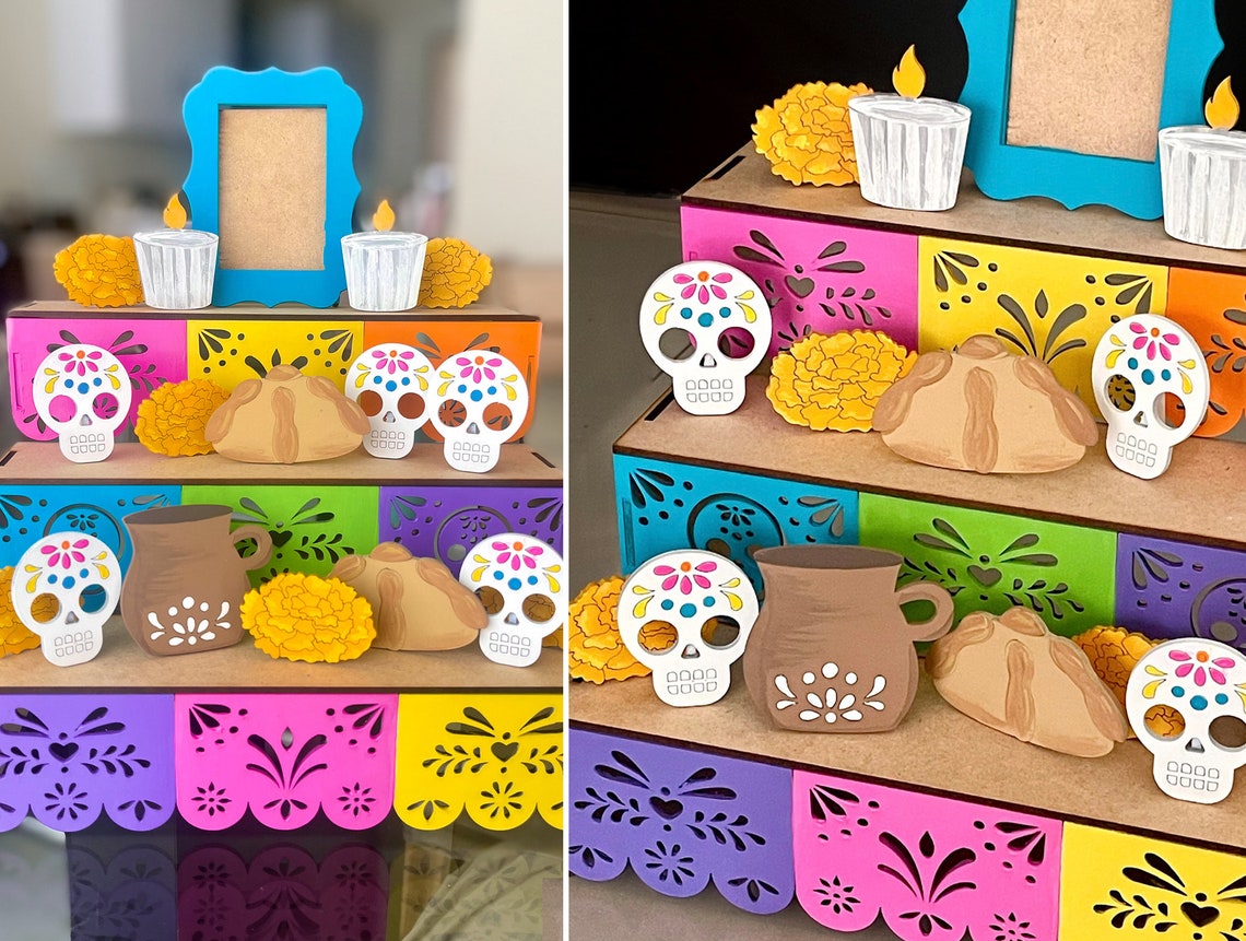 Altar De Muertos SVG, Cut File, Dia De Los Muertos, Papel Picado, Laser ...