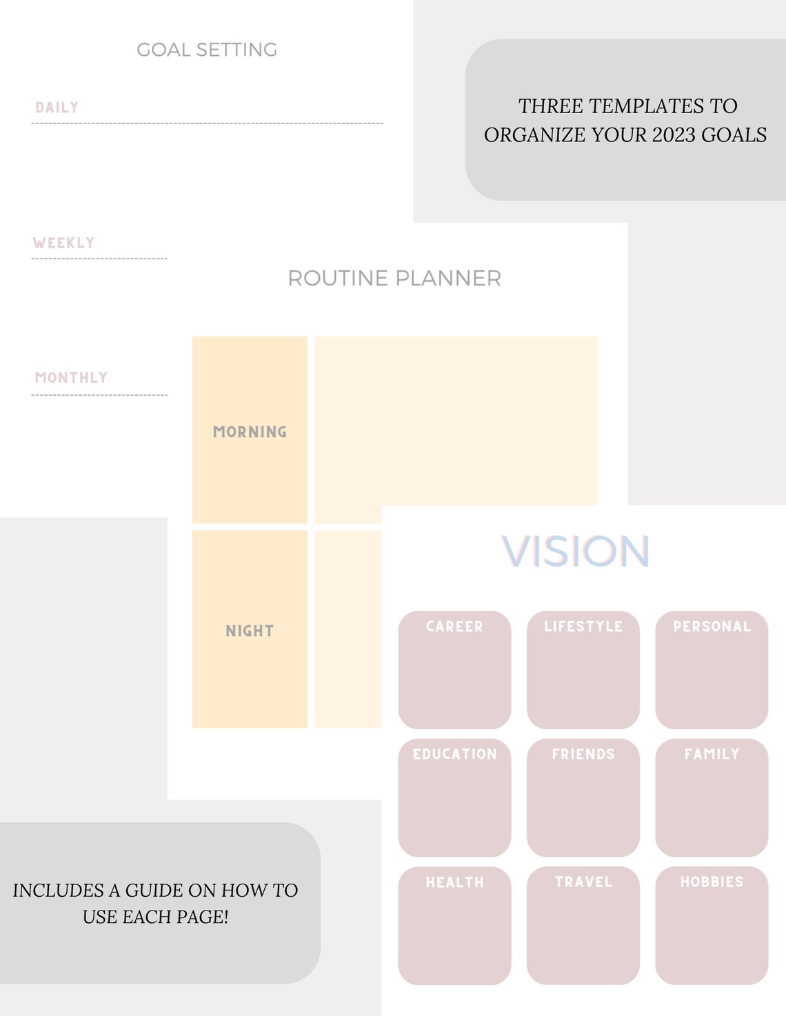 Vision Board and Goal Setting Guide - Etsy