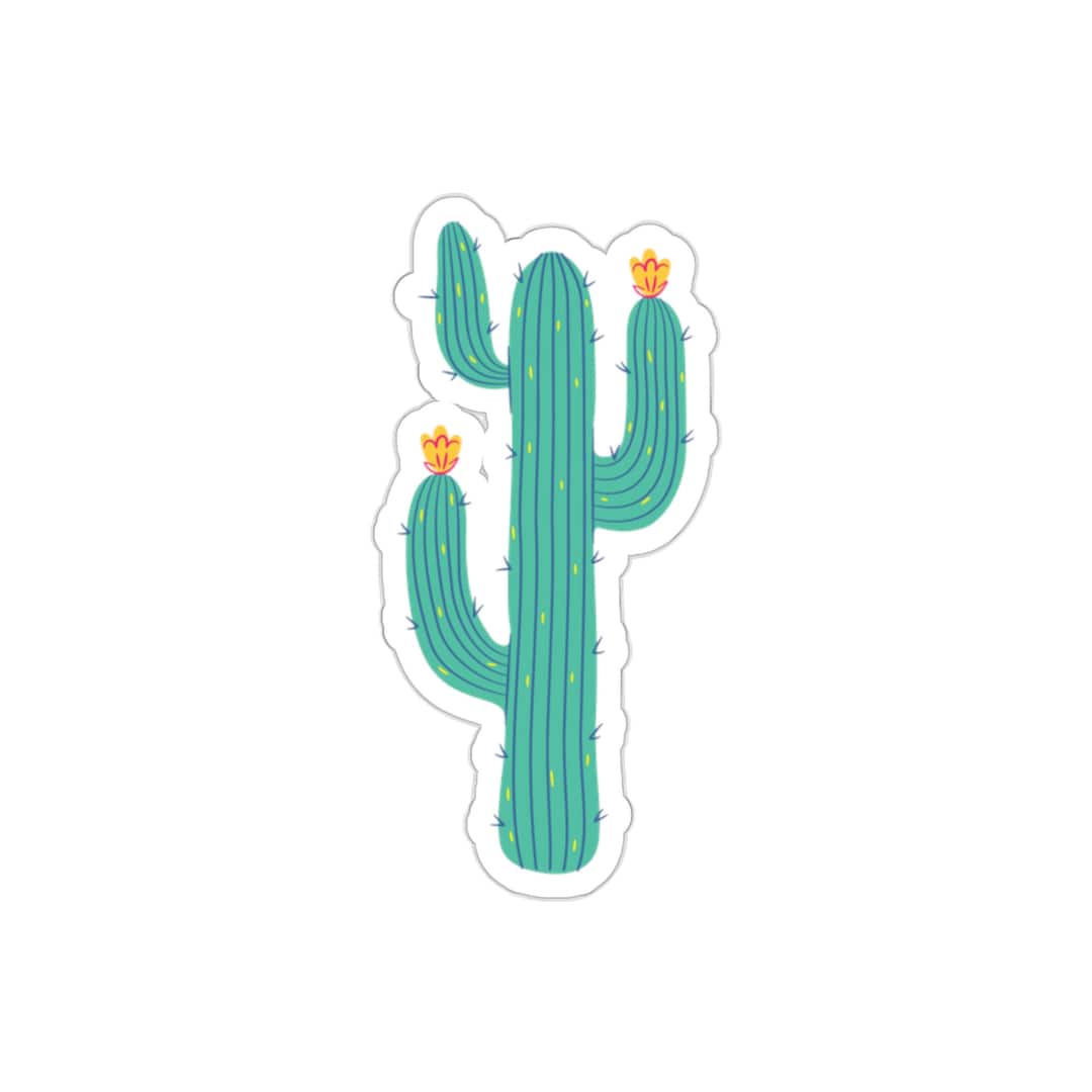 Cactus Sticker - Aesthetic Green Cactus Sticker - Etsy