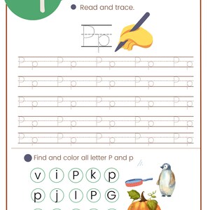 Printable Alphabet Tracing Worksheet, Preschool, Kindergarten, Kids ...