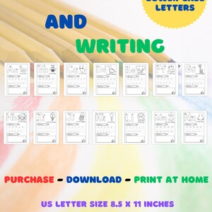 Alphabet Trace and Writing Pages Worksheets Upper and Lowercase ...