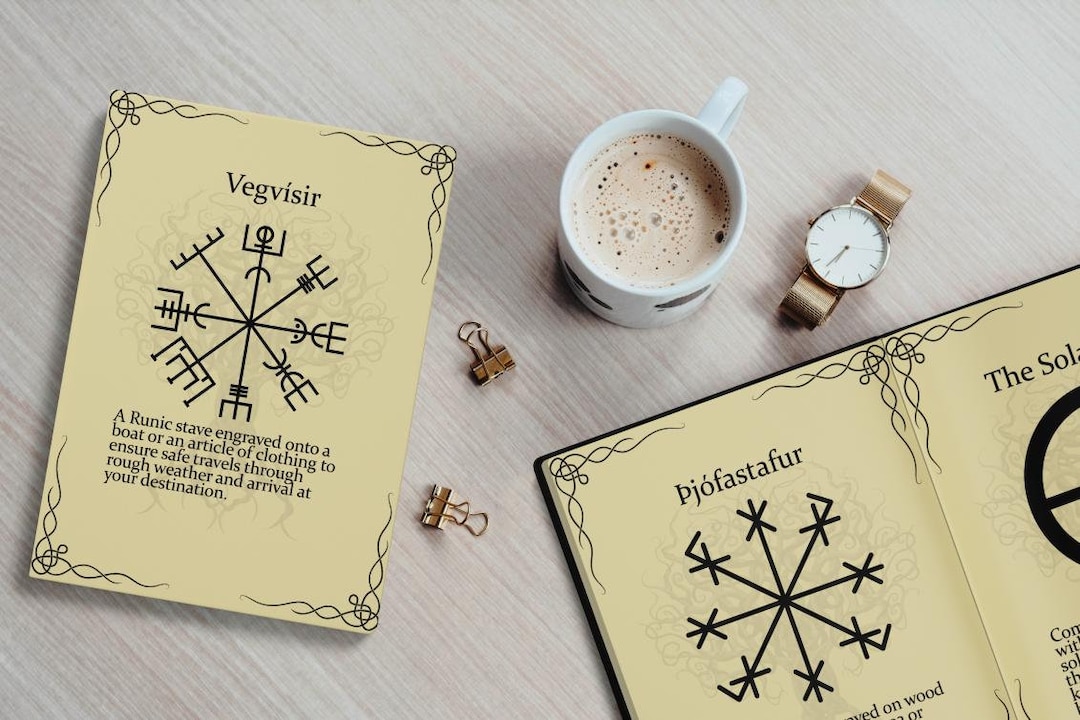 23 VIKING WITCHCRAFT CARDS / Icelandic Sigils / Beginners Magick ...