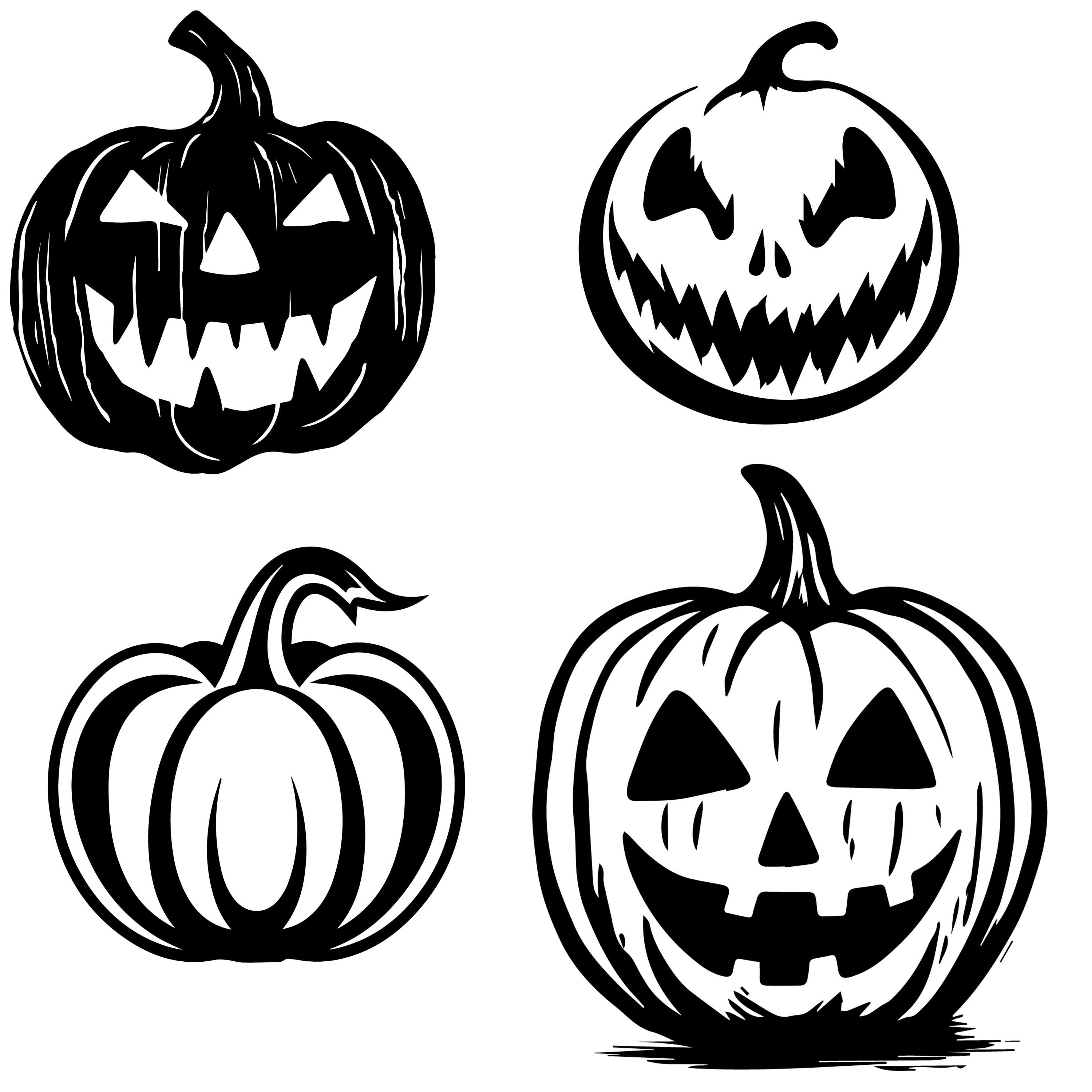 23 Digital Jack O Lantern Clipart & SVG Assets Instant - Etsy