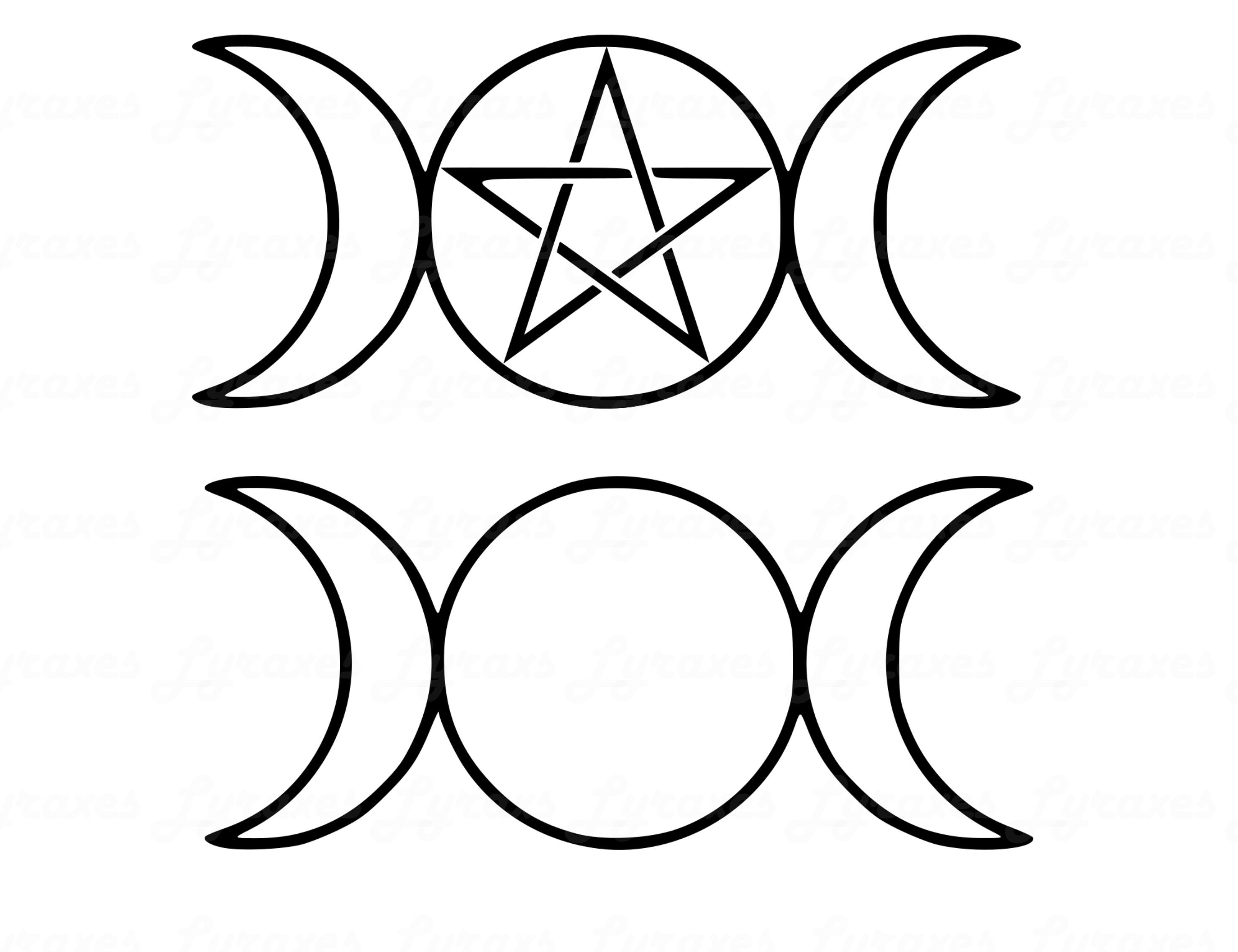 23 Piece Wiccan Witchcraft Symbols Set Circut Bundle \ Pagan Png ...