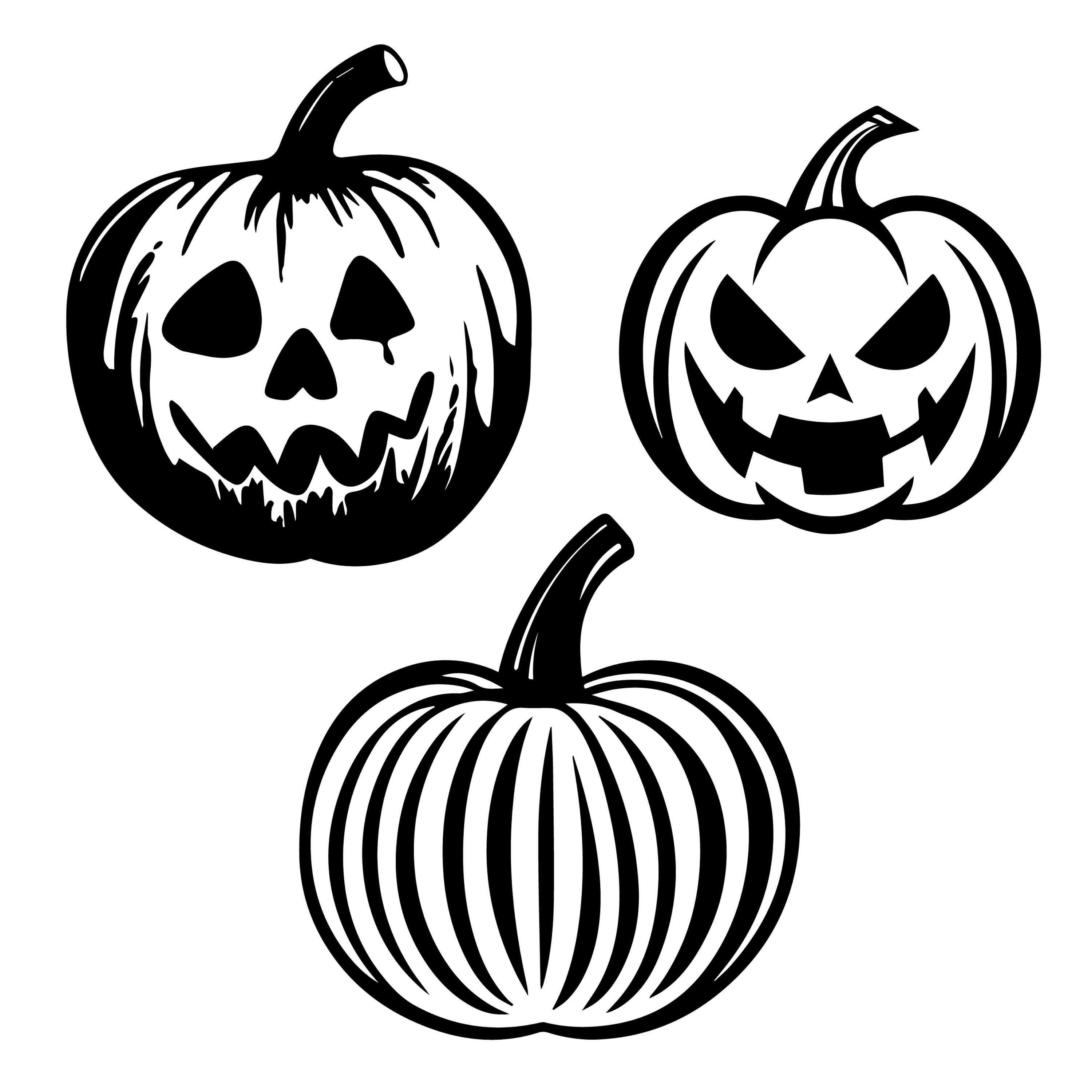 23 Digital Jack O Lantern Clipart & SVG Assets Instant - Etsy