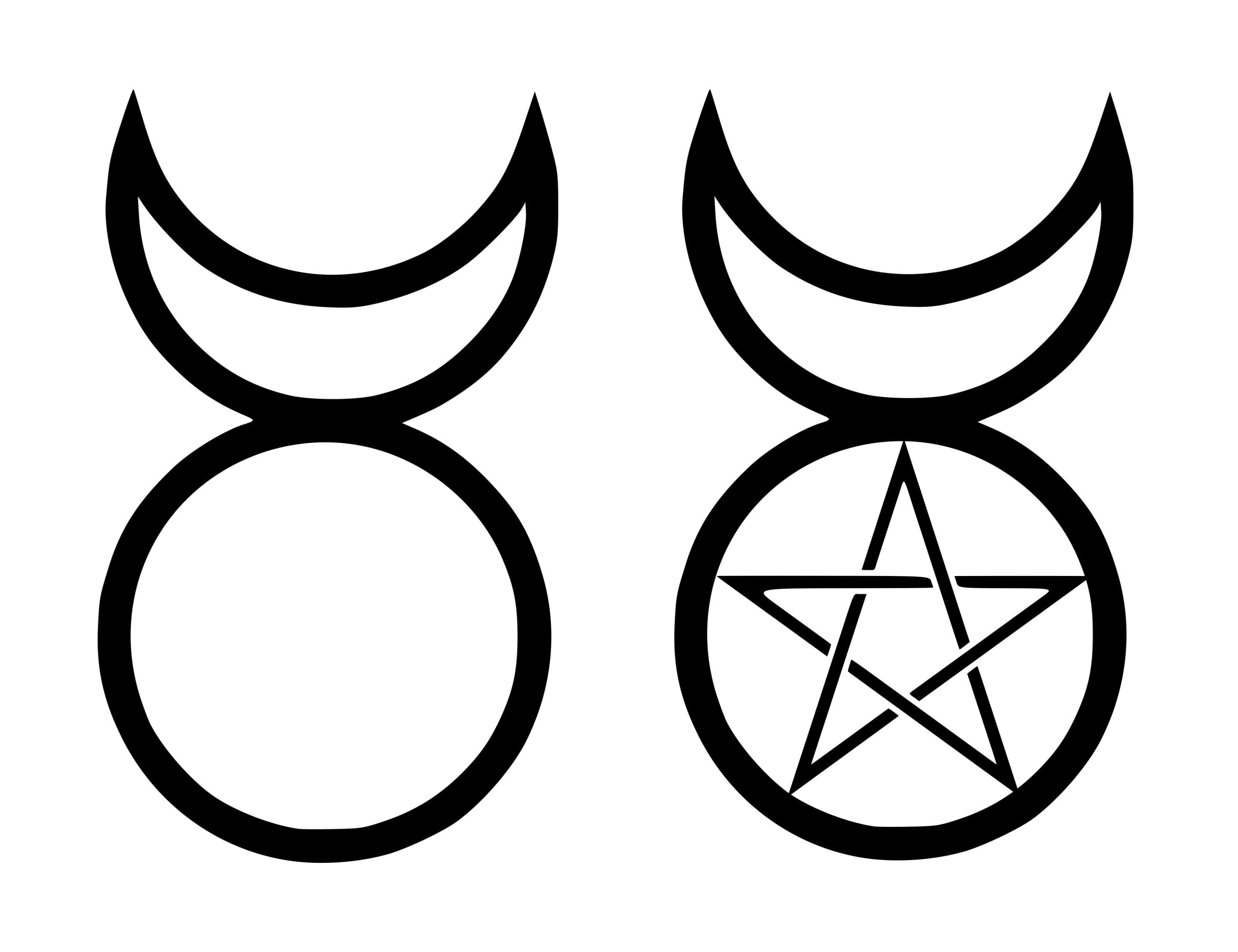 23 Piece Wiccan Witchcraft Symbols Set Circut Bundle \ Pagan Png ...