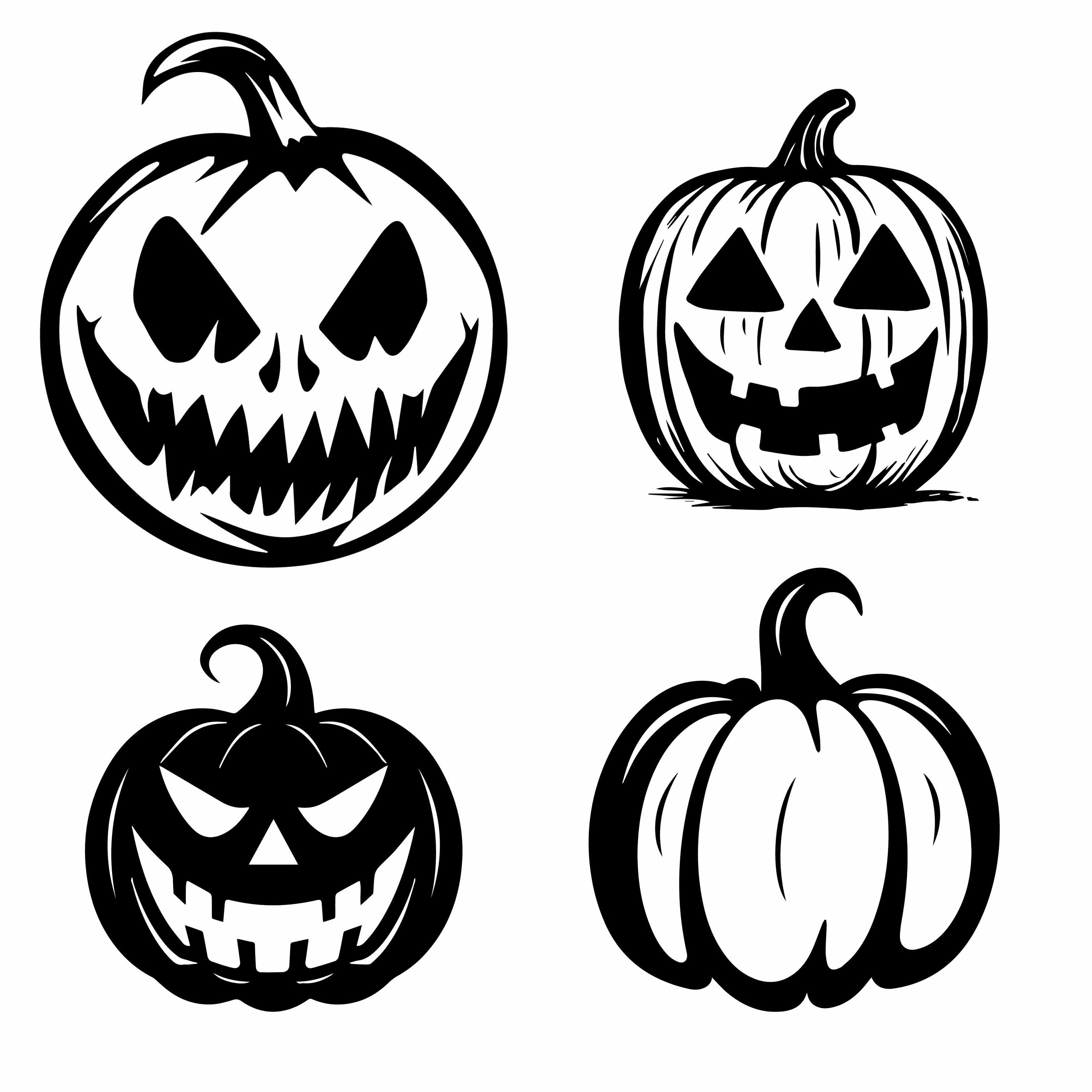23 Digital Jack O Lantern Clipart & SVG Assets Instant - Etsy
