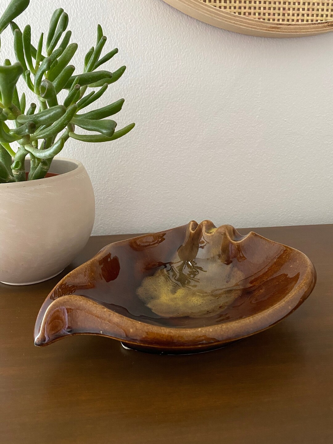 Vintage Mid Century Modern Ceramic Ashtray by Plymouth Products Co ...