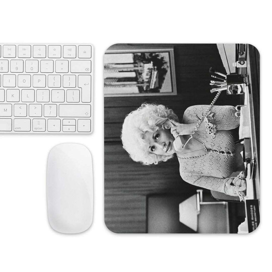 Dolly 9 to 5 Black and White Mouse Pad - Etsy