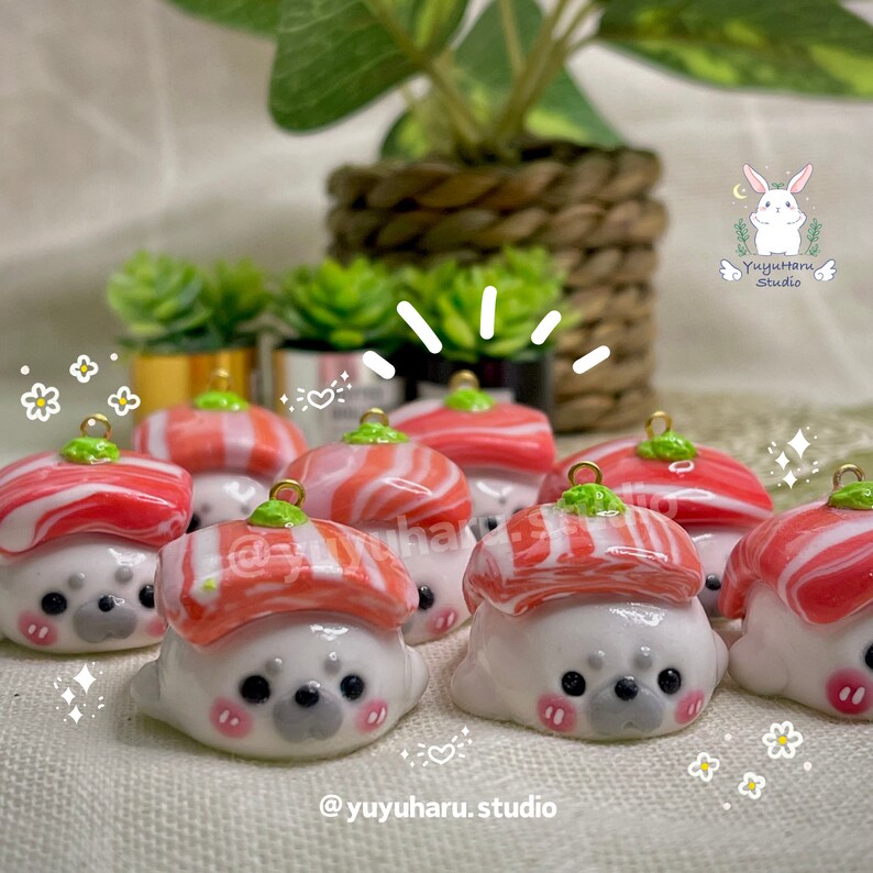 Mochi Seal Cute Keychain/phone Charm - Etsy