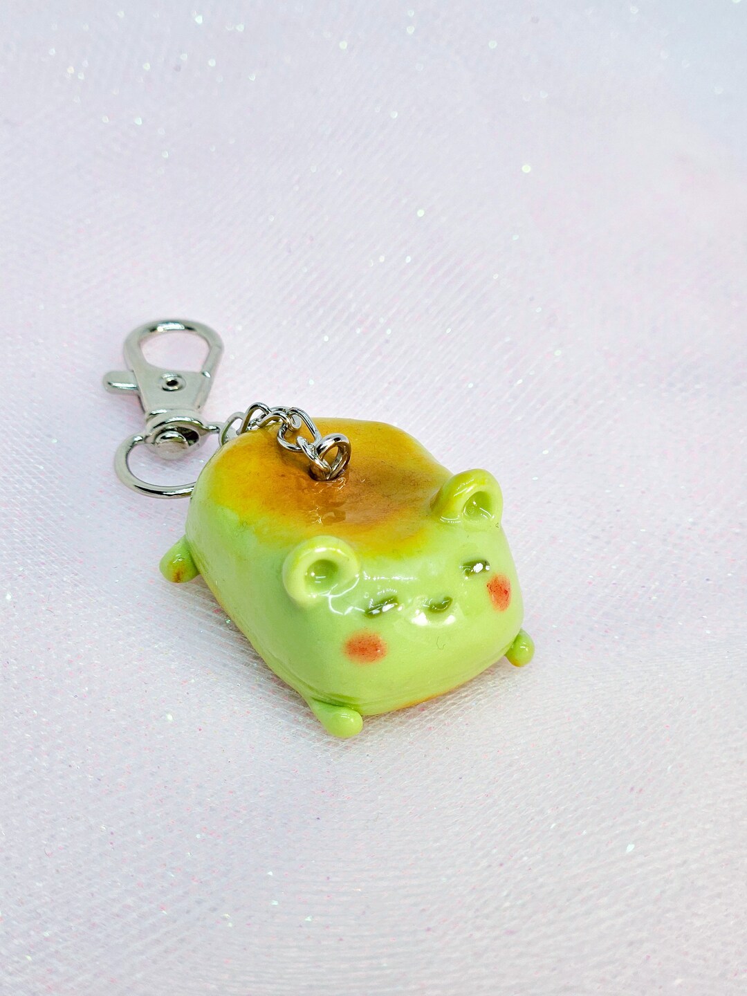 Polymer Clay Keychain Beads Bear Cute Kawaii Matcha - Etsy