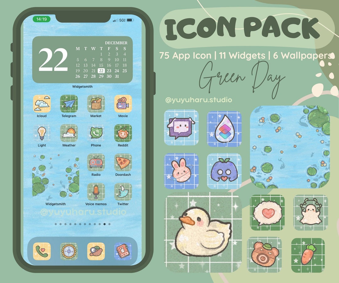Icon Pack Cute Hand Draw, Cute Icon for Phone, Kawaii Aesthetic - Etsy