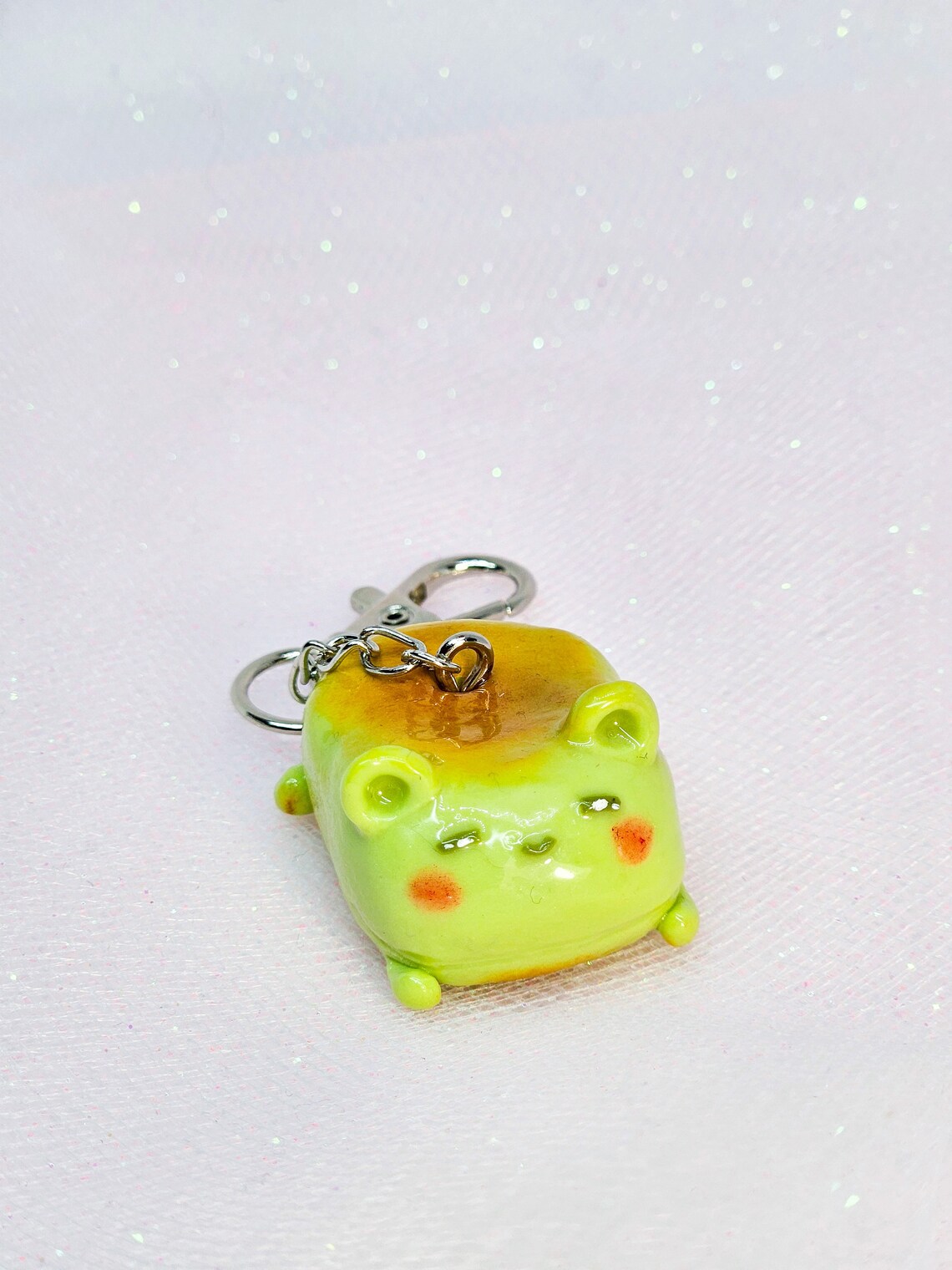 Polymer Clay Keychain Beads Bear Cute Kawaii Matcha - Etsy