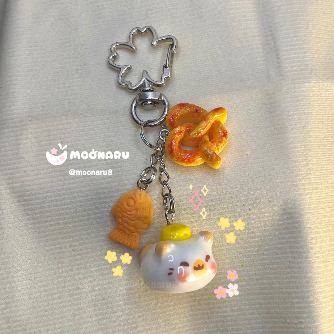 Cheesy Meow Keychain - Etsy