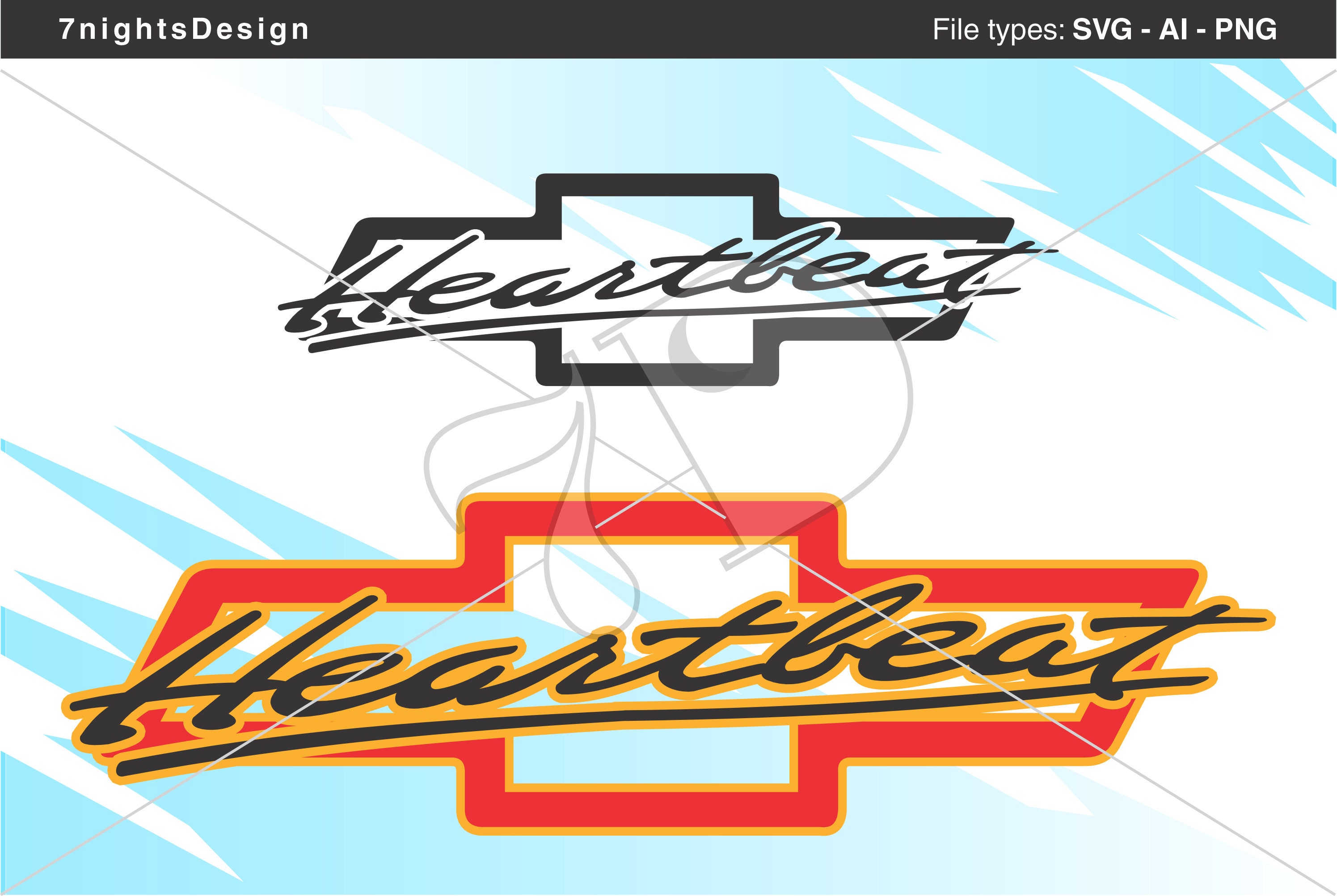 Logo Chevrolet, Heartbeat, Voiture Classique, Années 1950, Vintage ...