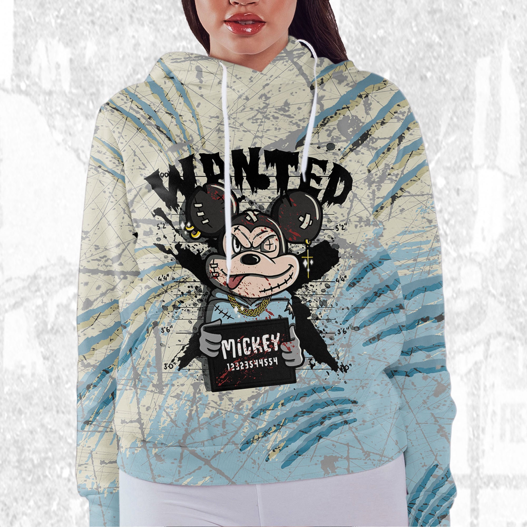 Wanted Mickey 3D Scratch, Jordan 13 SoleFly Hoodie sold by A ron Hall ...