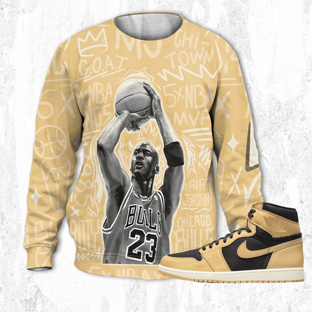 MJ the Goat 3D Doodles MJ Match Jordan 1 Retro High OG - Etsy