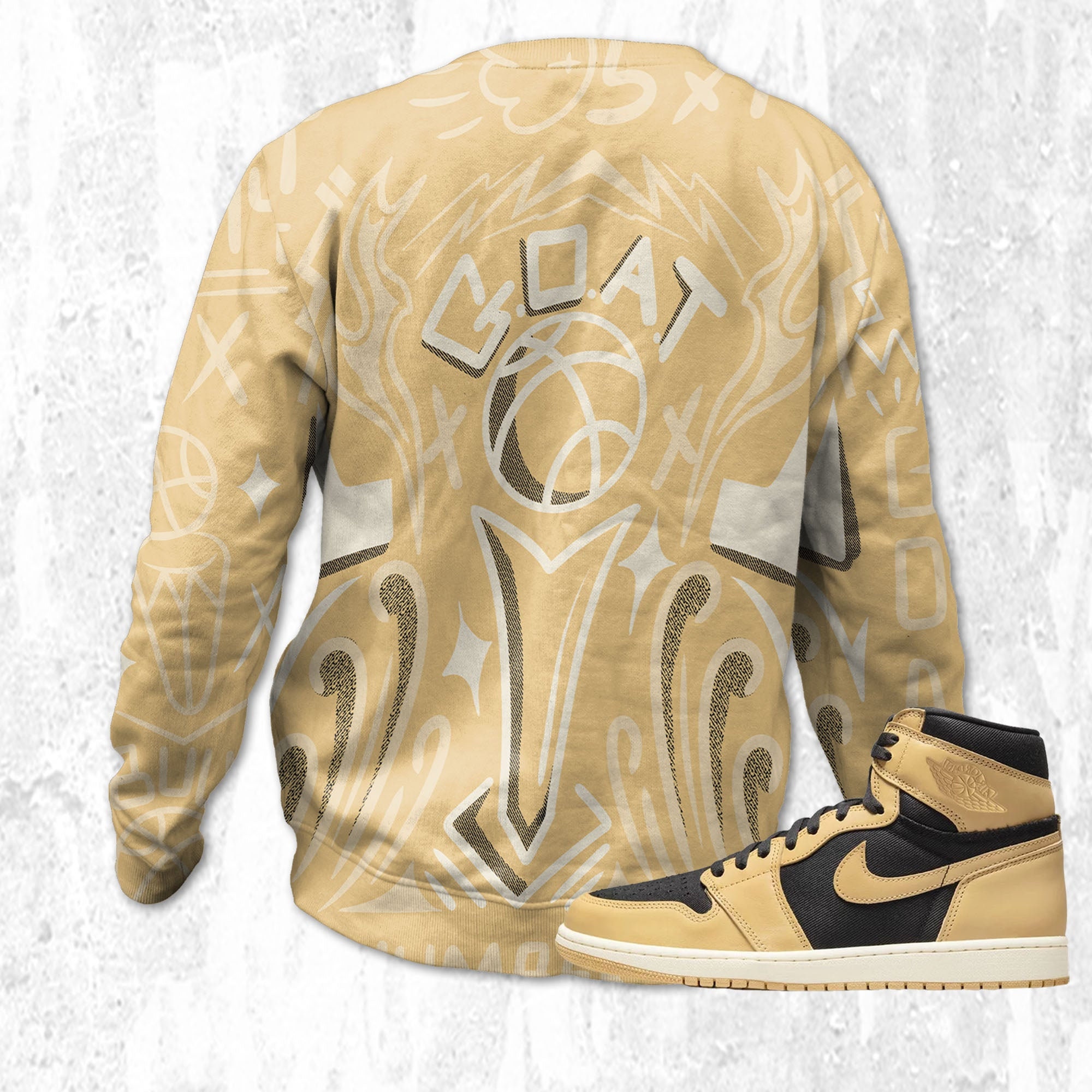 MJ the Goat 3D Doodles MJ Match Jordan 1 Retro High OG - Etsy