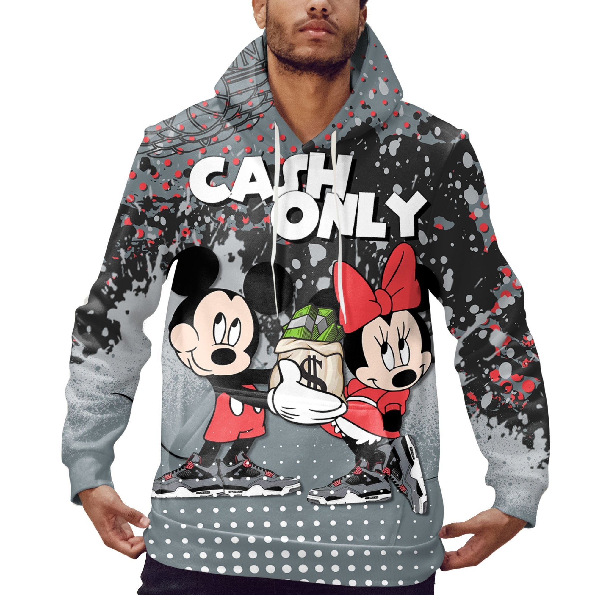 Cash Only Mickey And Minnie Unisex matching hoodie 3D sold by Coherent ...