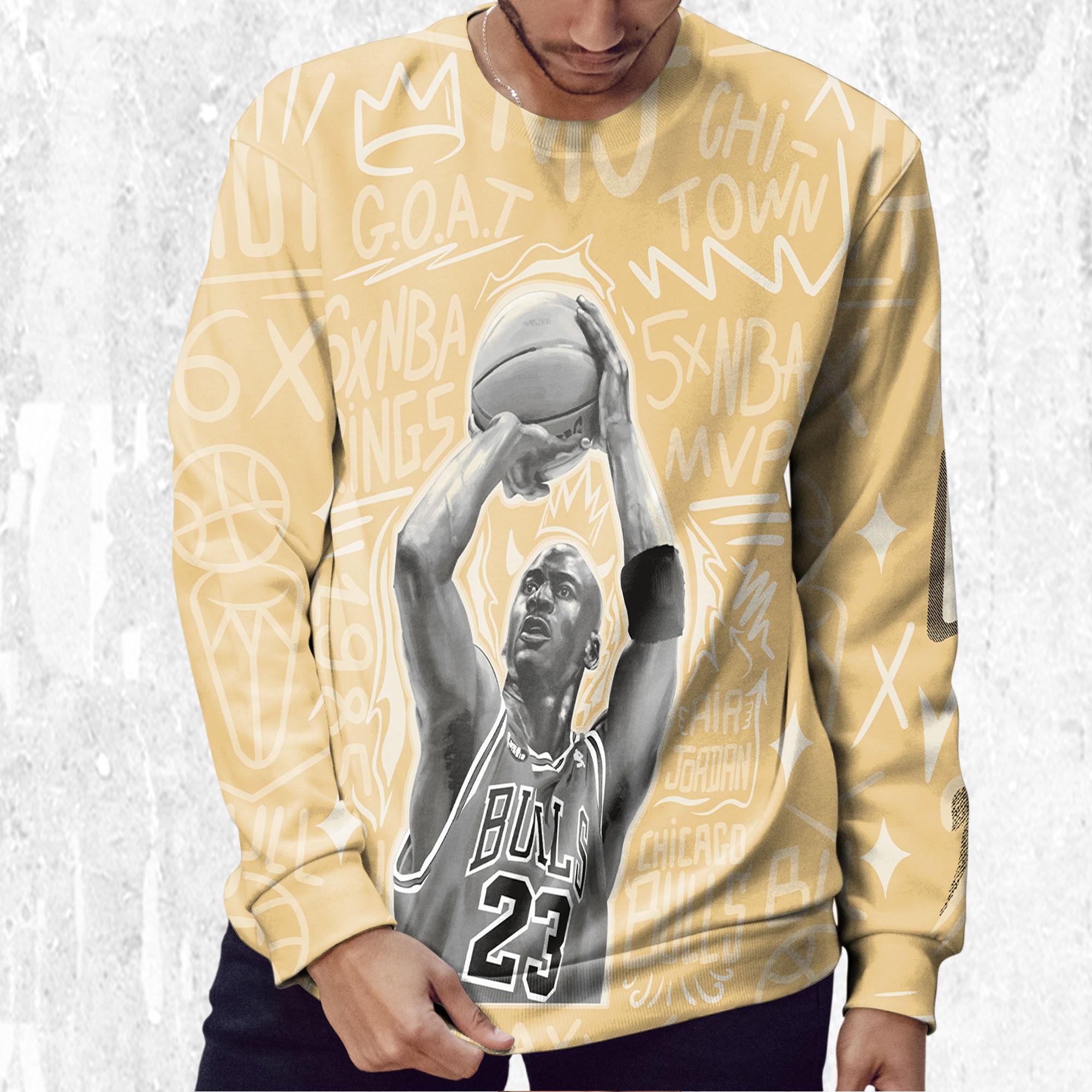 MJ the Goat 3D Doodles MJ Match Jordan 1 Retro High OG - Etsy