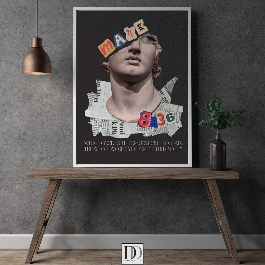 Unique Bible Verse Wall Art | Printable Poster | Large Bible Verse ...