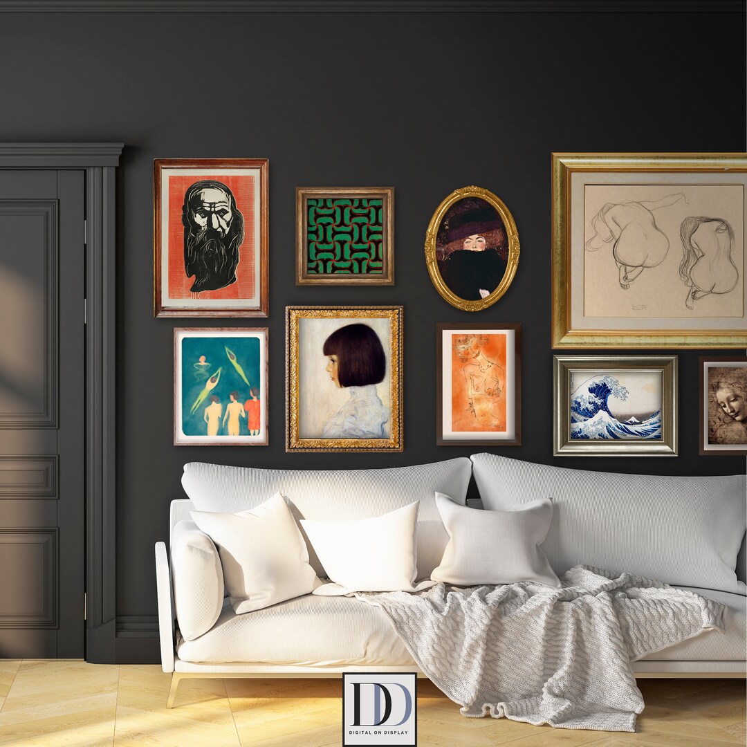 Eclectic Digital Art Set | Vintage Gallery Wall Decor | Mega Wall Set ...