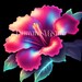 Neon Hibiscus SVG Pack - Vibrant Tropical Flower Clip Art - Digital ...