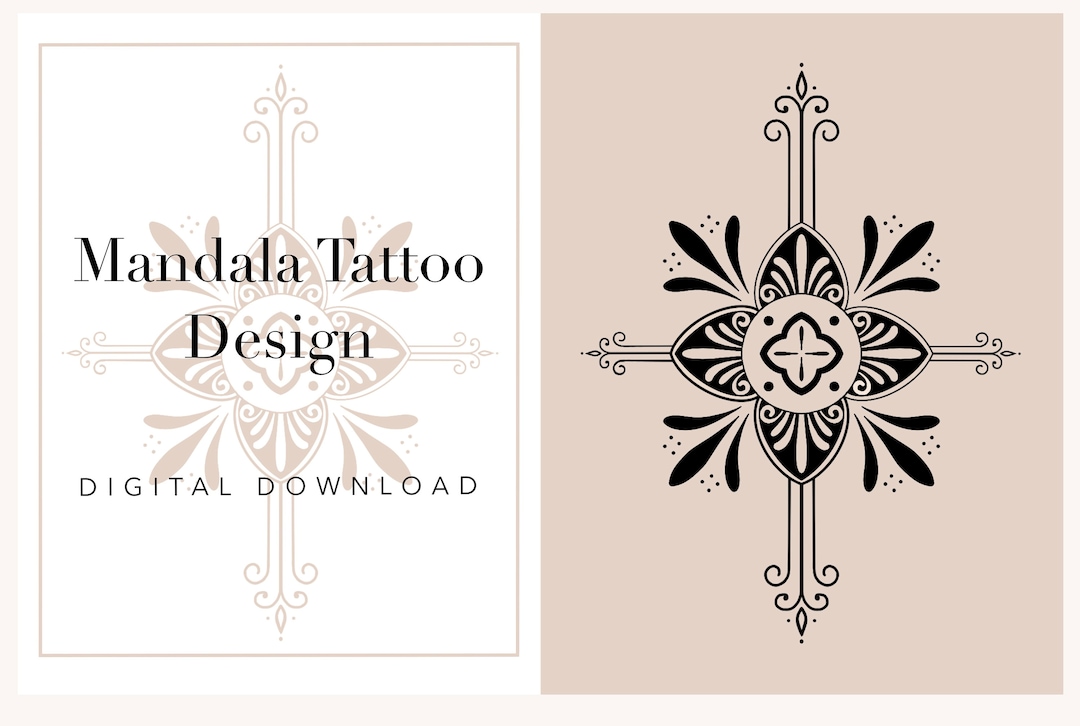 Small Mandala Tattoo Design | Instant Download - Etsy