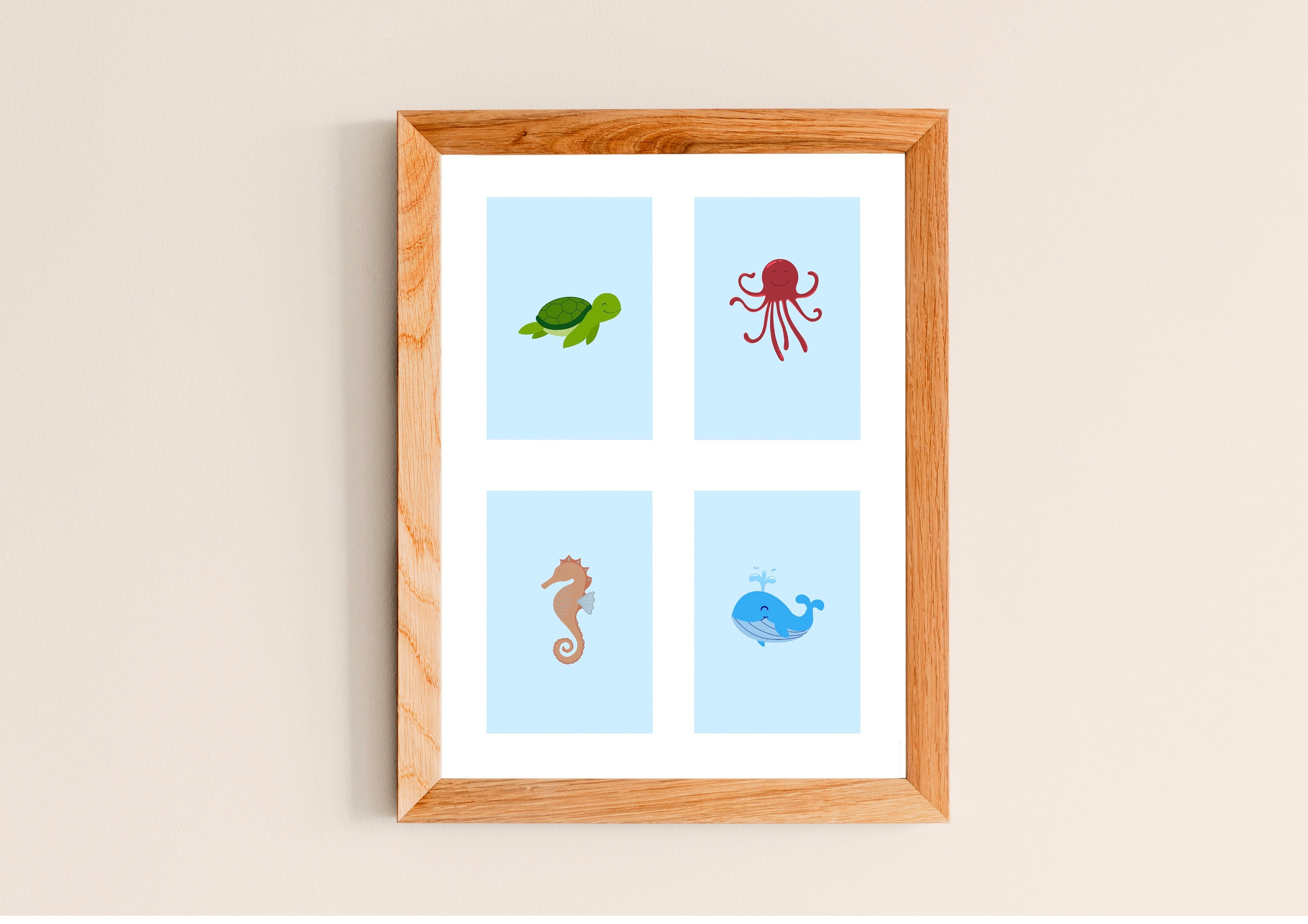 Ocean Animals Sea Animals Printable Art Digital Download - Etsy