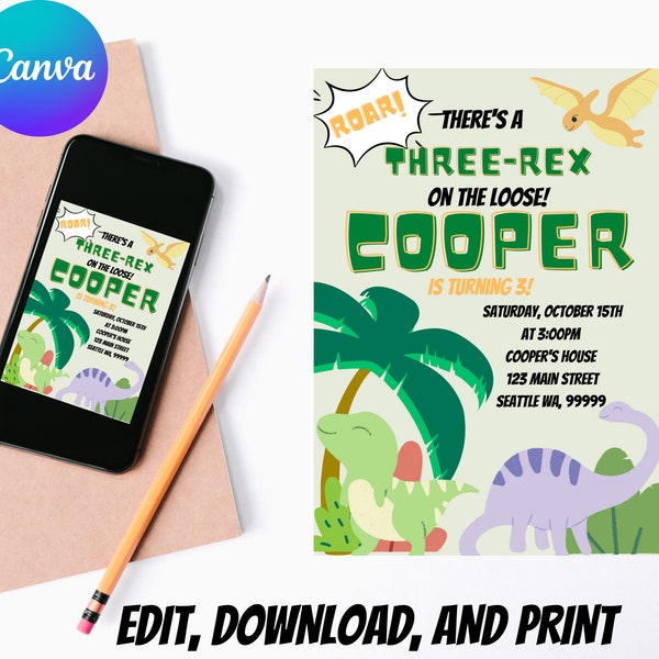 blippi-dinosaur-invitation-etsy-new-zealand